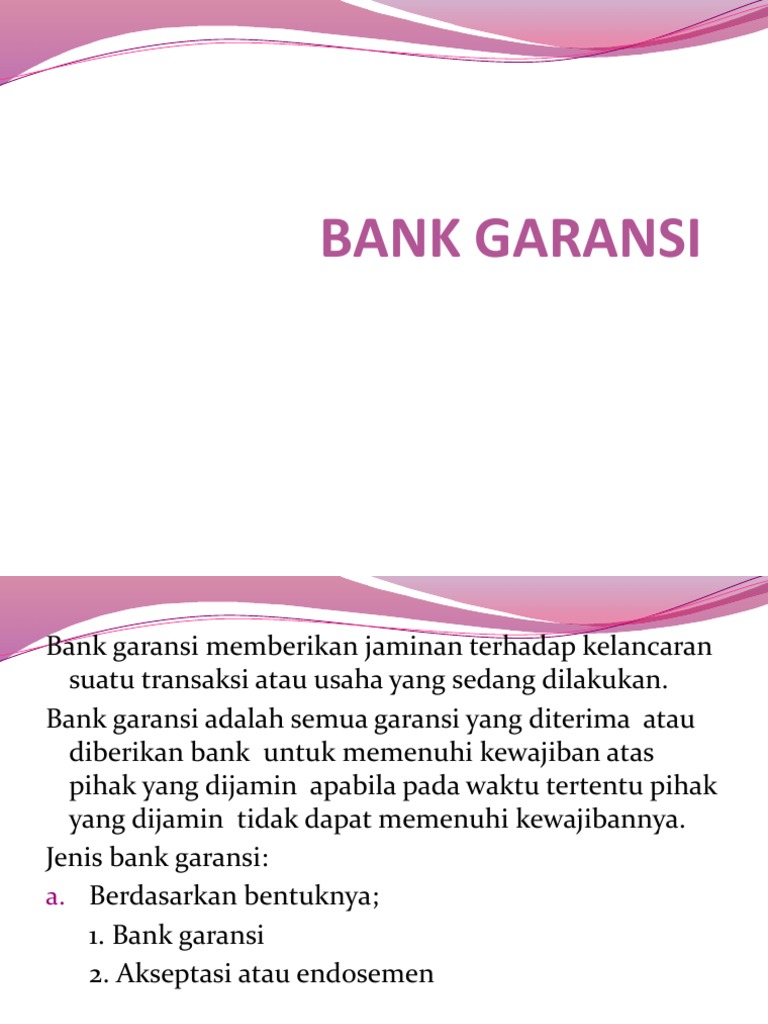 Akuntansi BANK GARANSI | PDF
