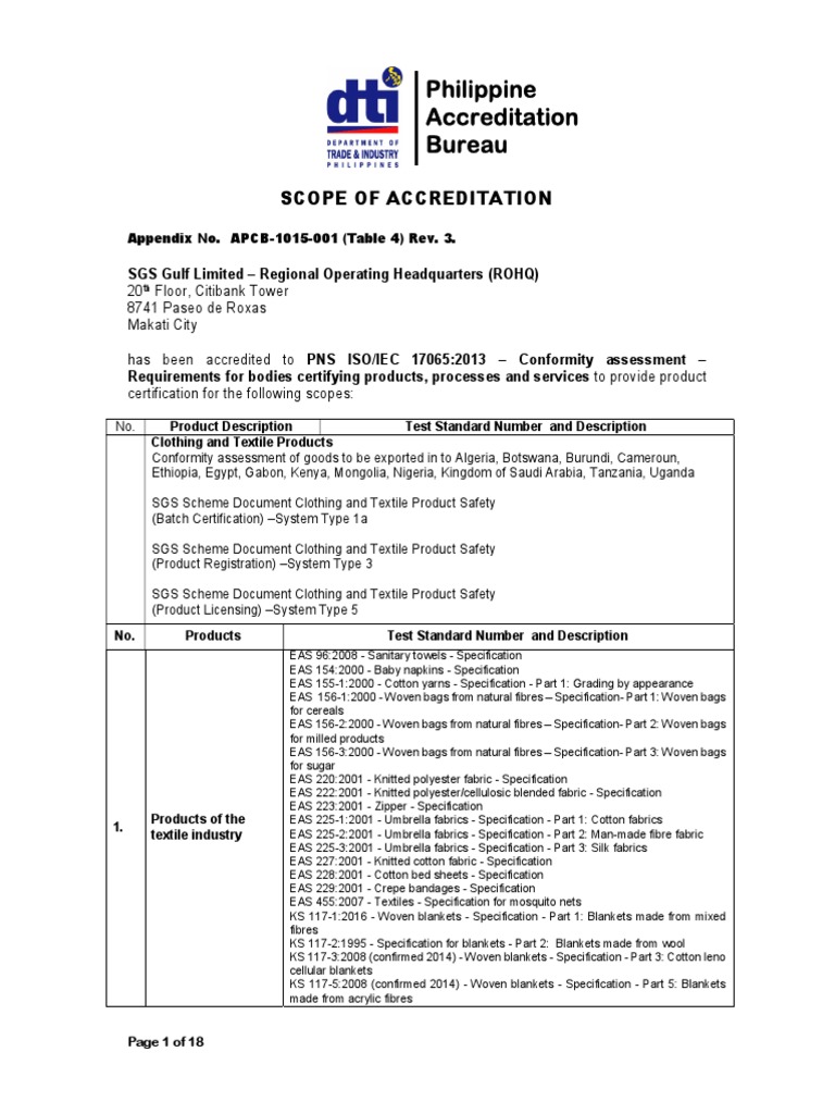 Textile Product Certification Standards | PDF | Textiles | Yarn