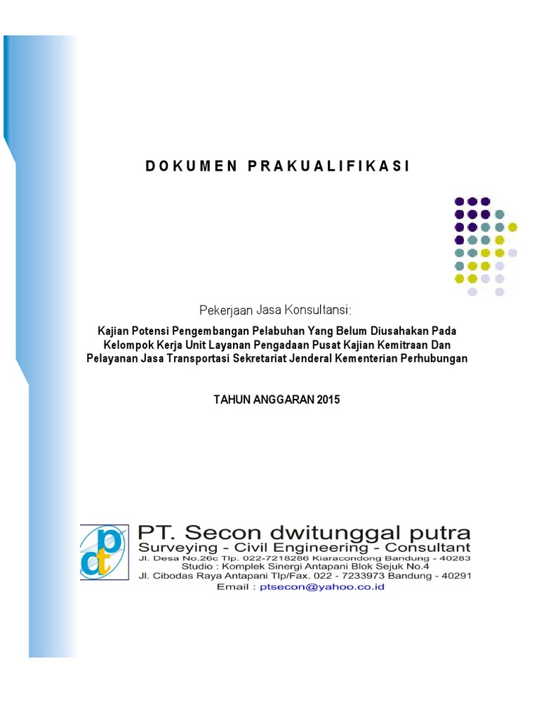 SDP PQ 2015 Kajian Potensi Pengembangan Pelabuhan | PDF