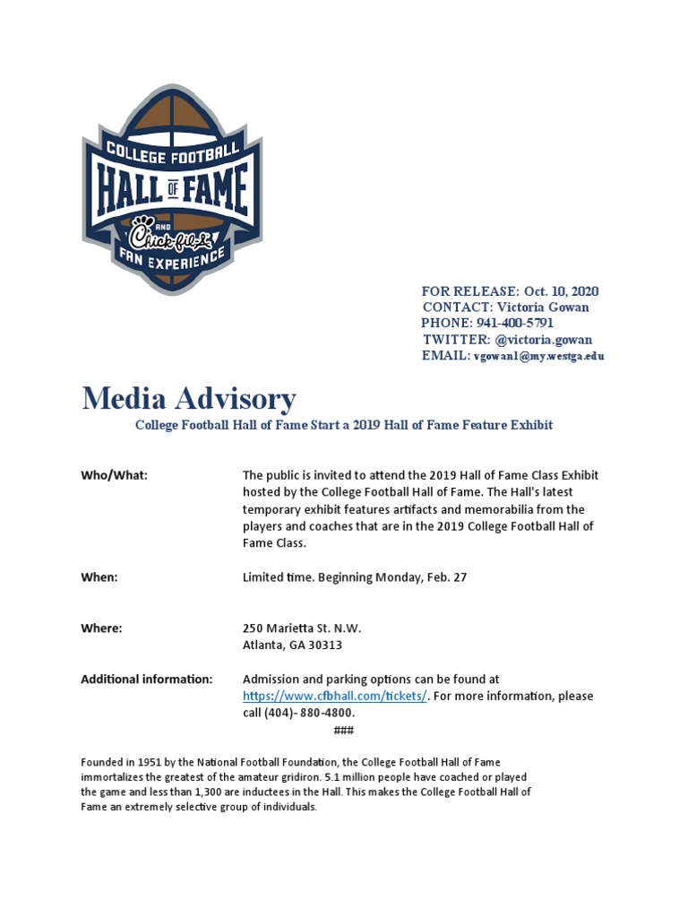 Media Advisory | PDF