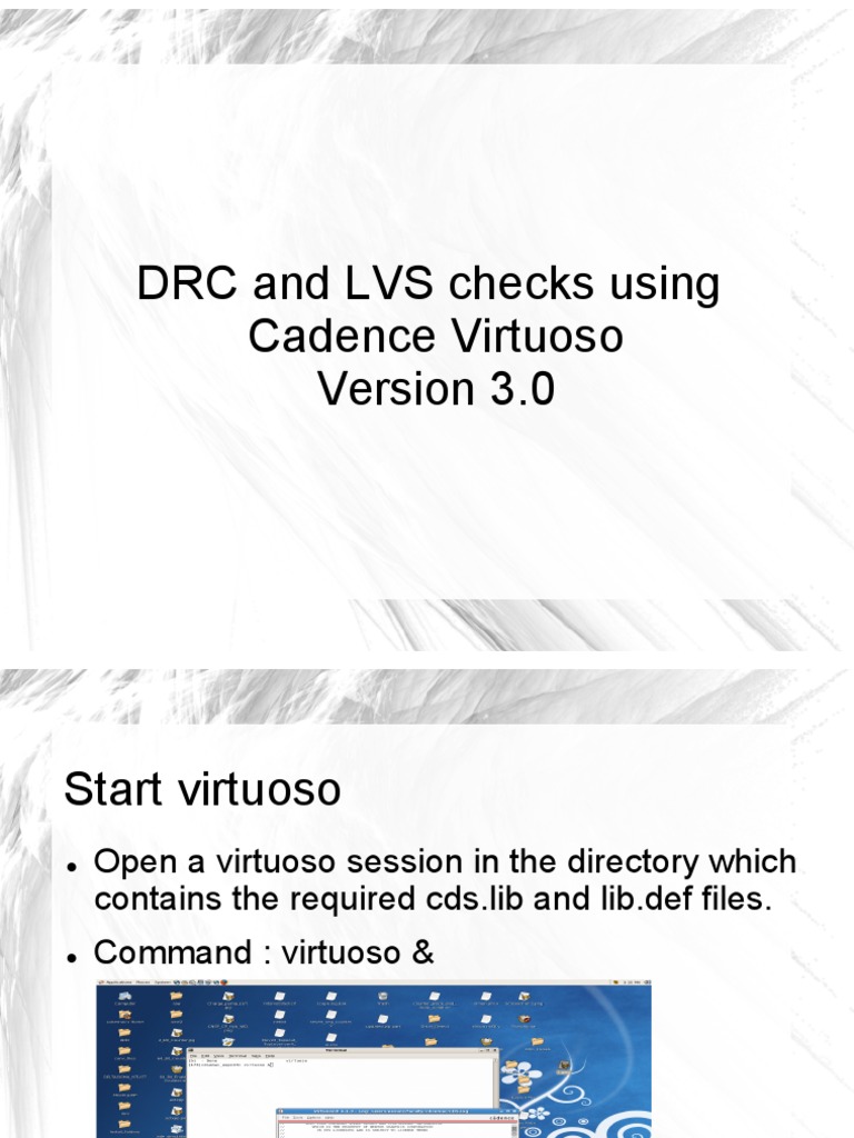 DRC and LVS Checks Using Cadence Virtuoso | PDF | Digital Electronics ...