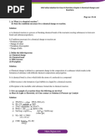 Grade 9 Chemistry Unit 4 | PDF | Chemical Substances | Stoichiometry