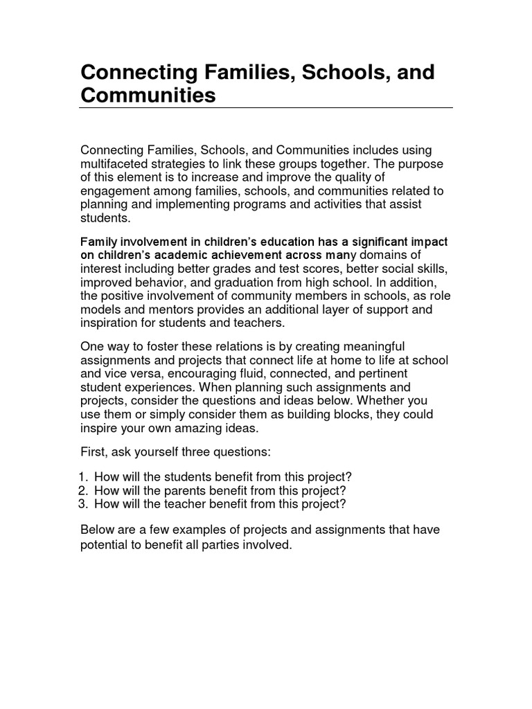 Enhancing Family-School Engagement | PDF | Teachers | Classroom