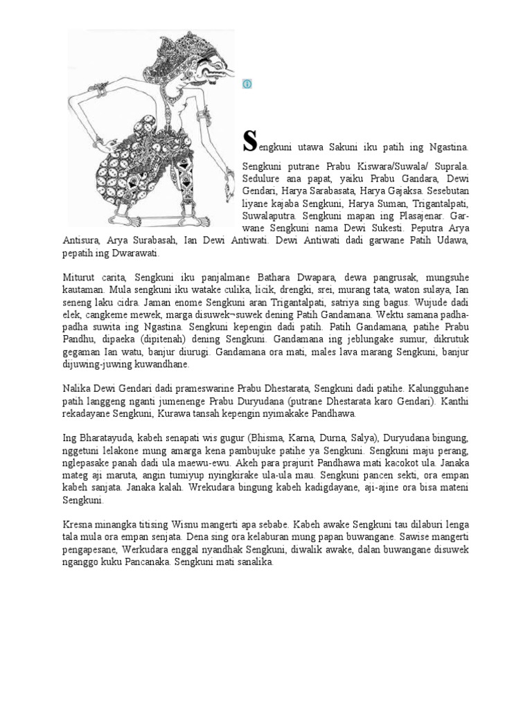 Wayang Sengkuni | PDF