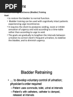 Bladder Training | PDF | Urinary Incontinence | Health Sciences