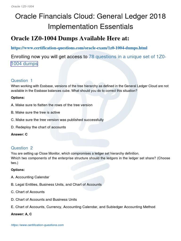 Oracle Financials Cloud: General Ledger 2018 Implementation Essentials ...