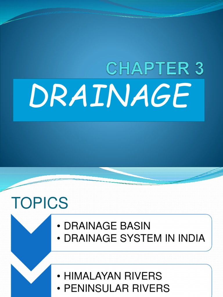 Class 9 Drainage | PDF | Indus River | Earth Sciences