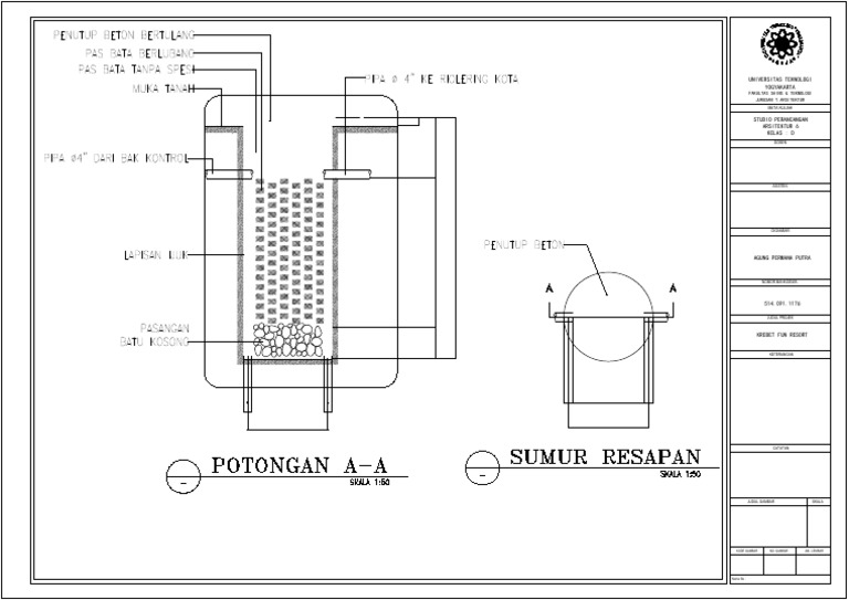 Detail Sumur Resapan PDF | PDF