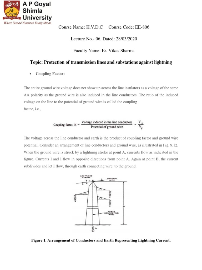 ELECTABTech81025rHVDrAP - Protection of Transmission Lines Lecture-6 ...