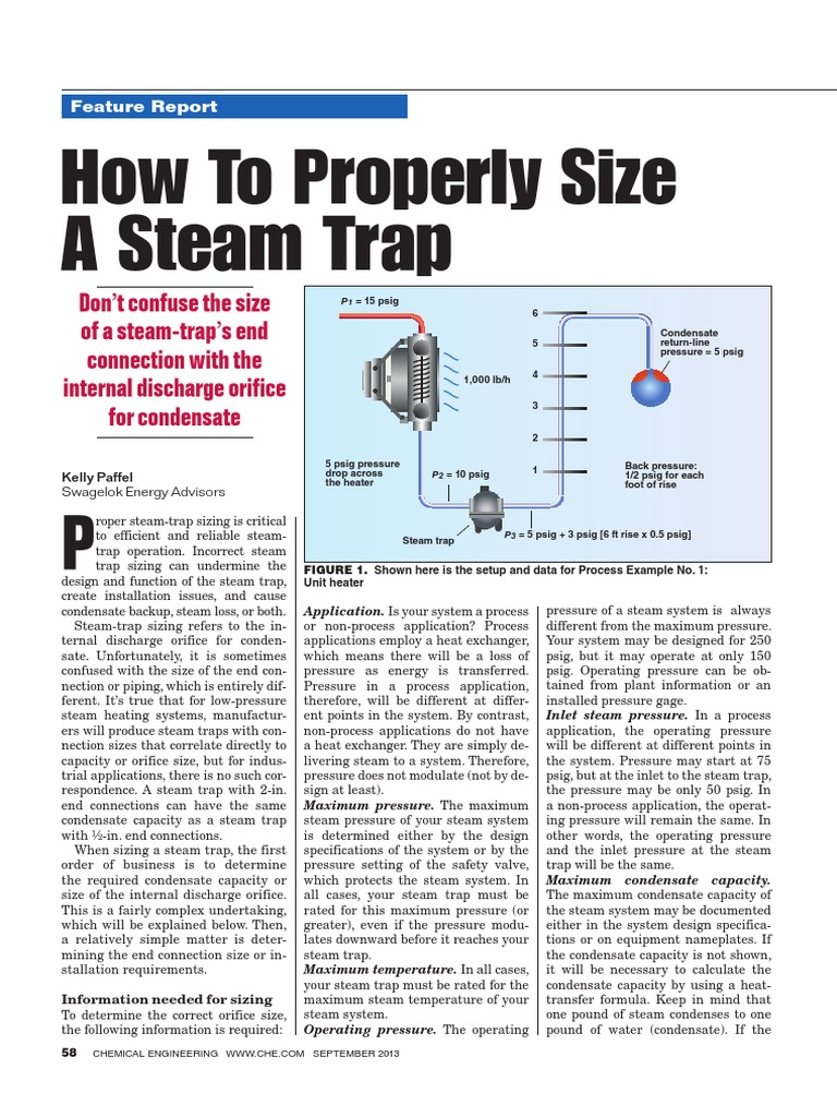 Proper Steam Trap Sizing Guide | PDF | Steam | Pressure