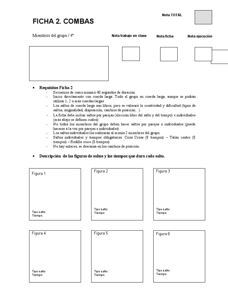 Ficha 2. Combas | PDF