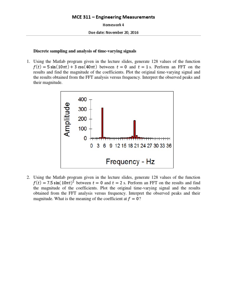 Hw4 Sol PDF | PDF | Sampling (Signal Processing) | Mechanics