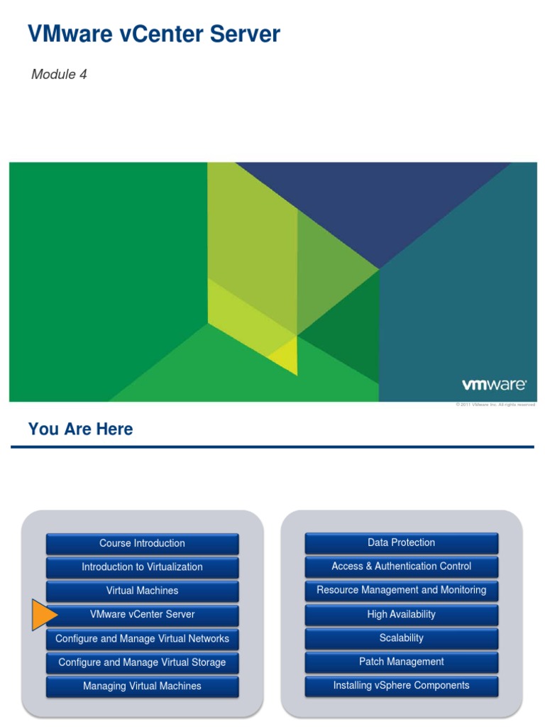 Vmware Vcenter Server: © 2011 Vmware Inc. All Rights Reserved | PDF ...