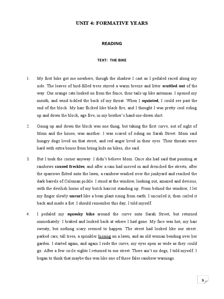 Unit 4 Formative Years | PDF | Syntax | Linguistic Typology