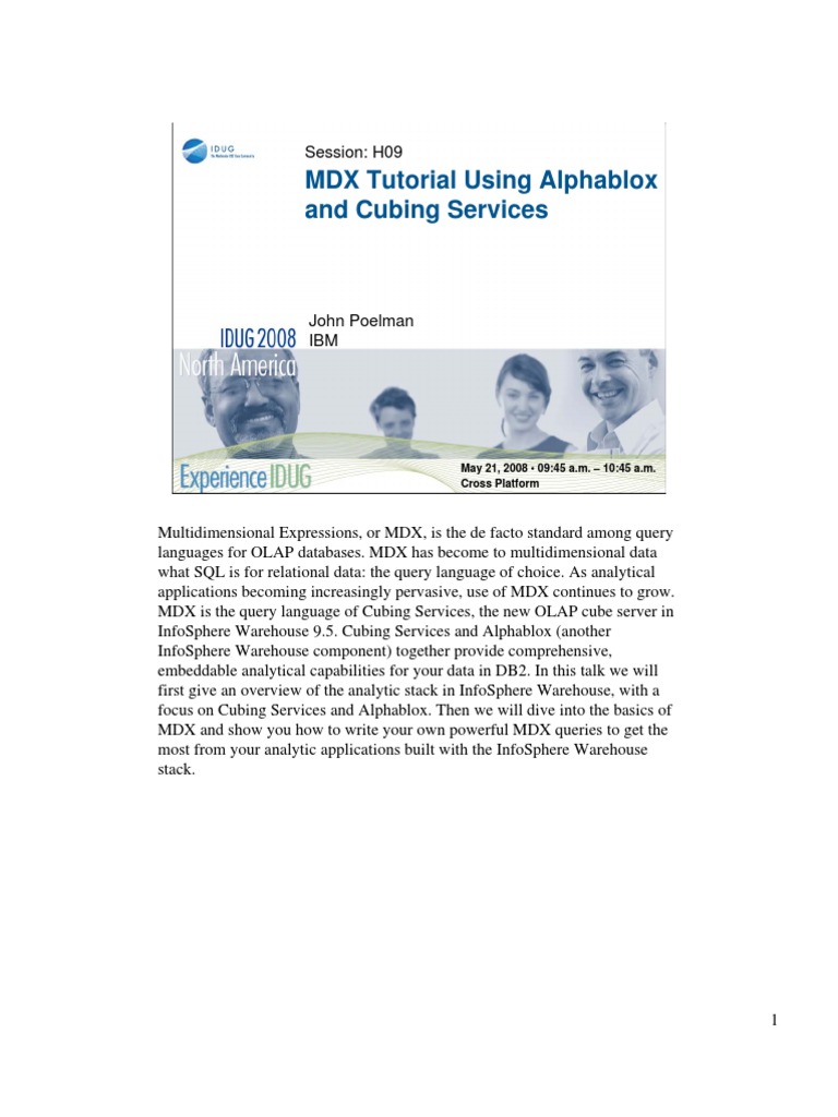 SQL VS MDX | PDF | Ibm Db2 | Data