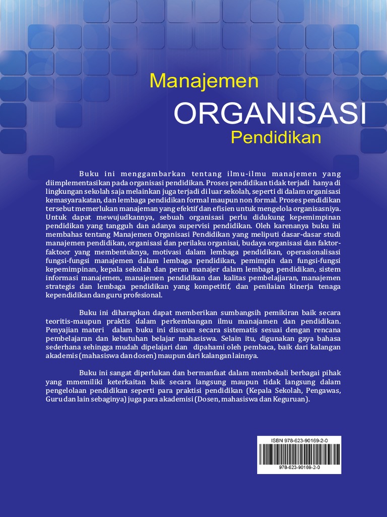 Manajemen Organisasi Pendidikan | PDF
