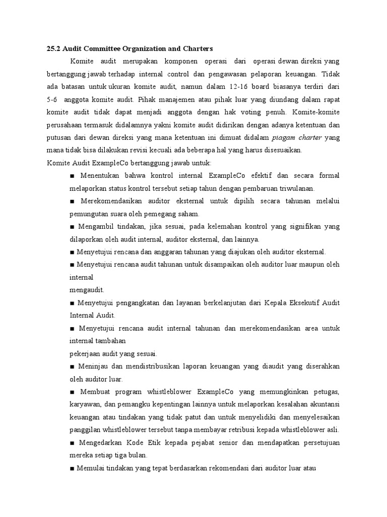 Chapter 25 Audit Internal | PDF