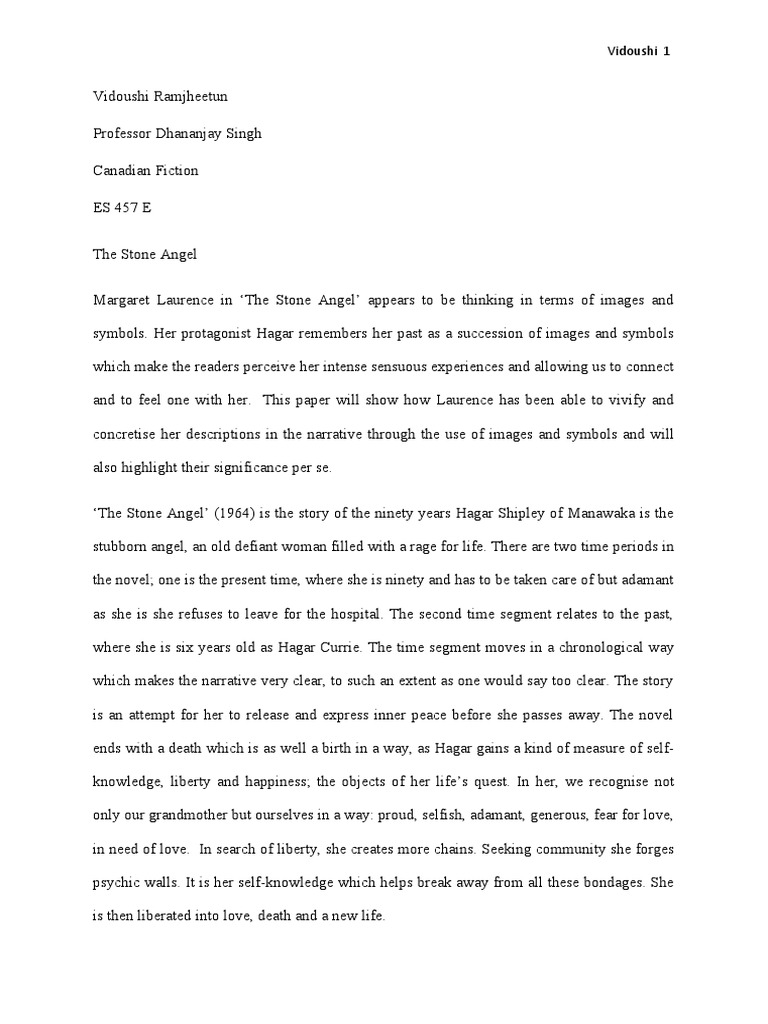 The Stone Angel | PDF | Hagar | Pride