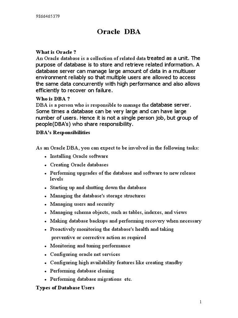 Oracledbafinal1 | PDF | Cache (Computing) | Databases