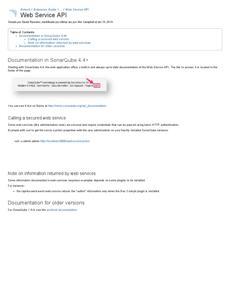 Web Service API Documentation | PDF