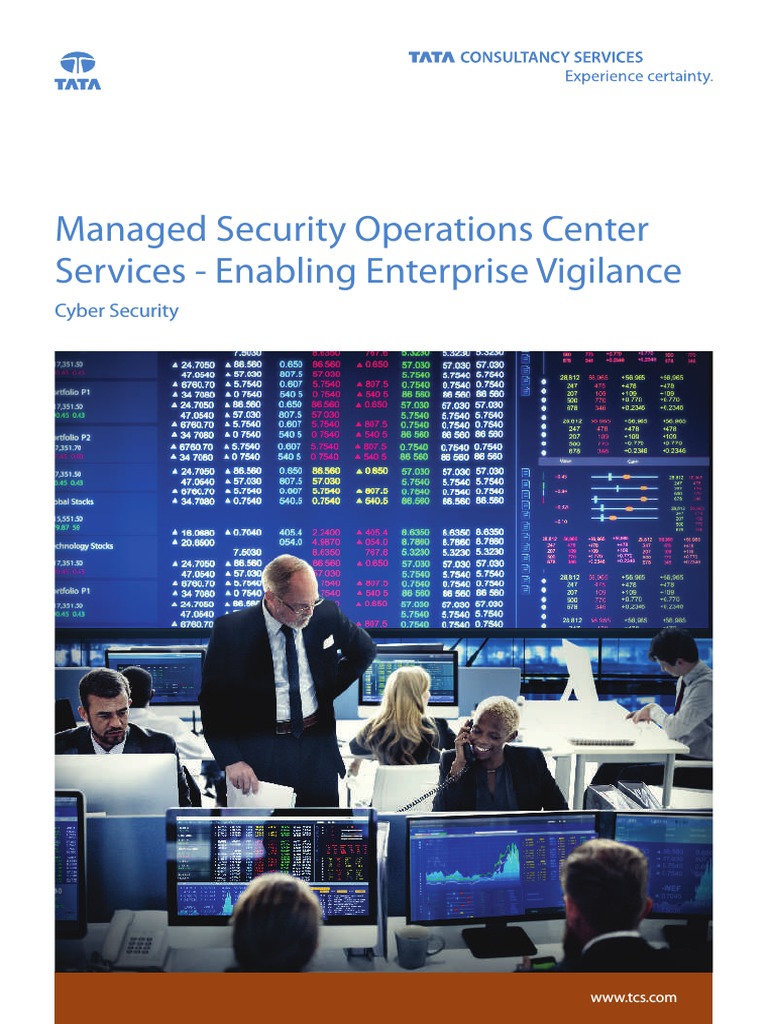 Managed Security Operations Center Services Brochure | PDF | Computer ...