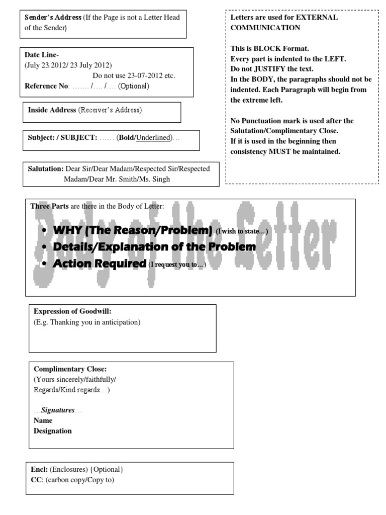 Formal Letter Writing Guide | PDF