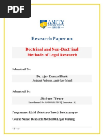 Doctrinal Methods of Legal Research | PDF | Jurisprudence | Precedent