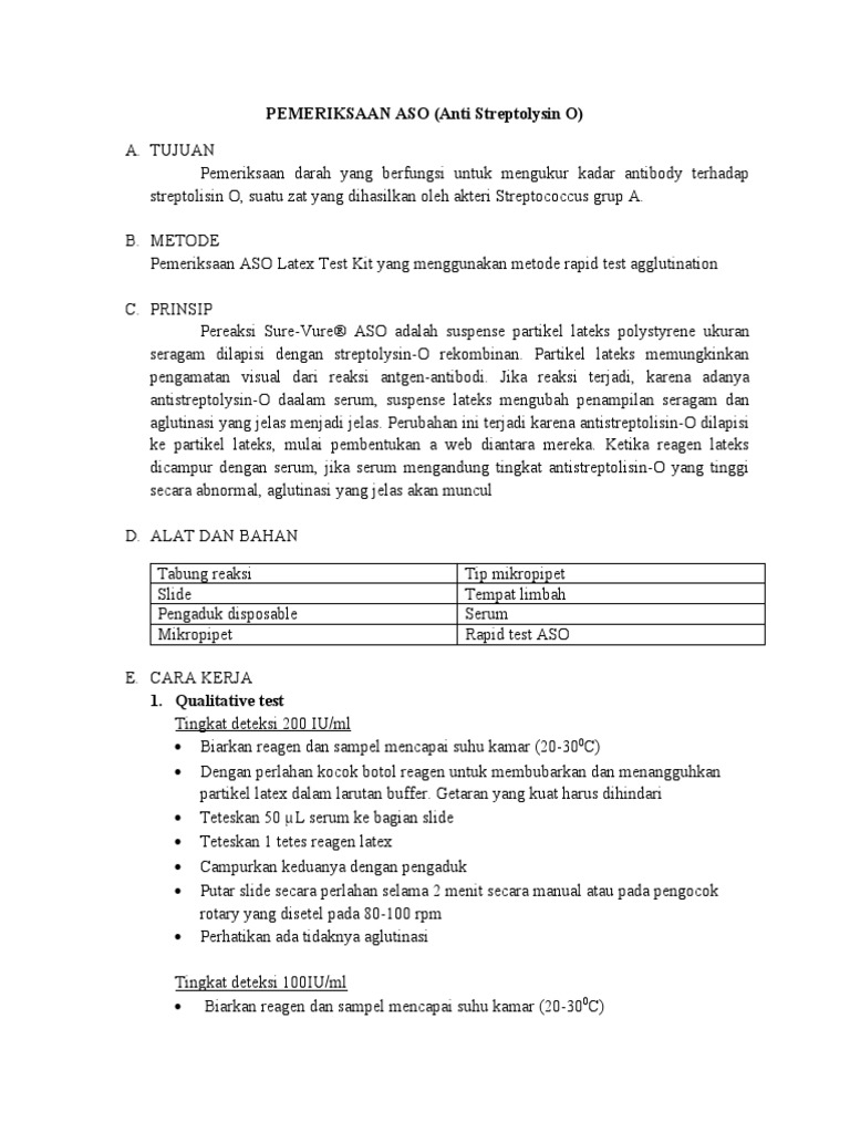 Pemeriksaan Aso | PDF