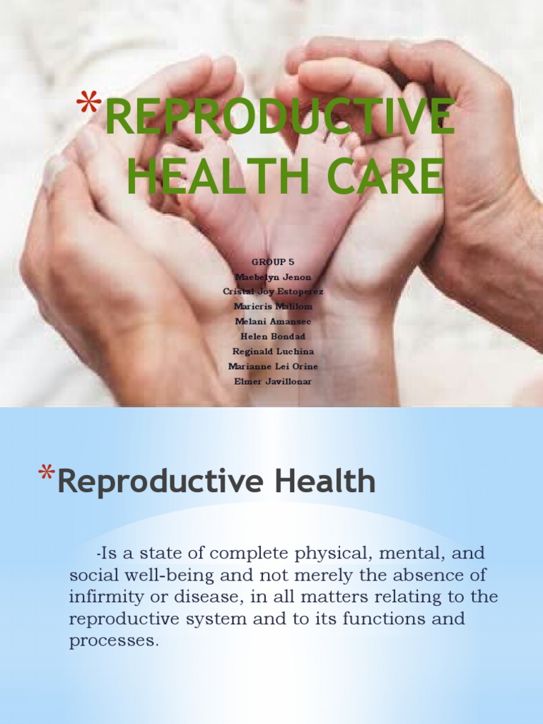 Reproductive Health Care Overview | PDF | Infertility | Reproductive Health