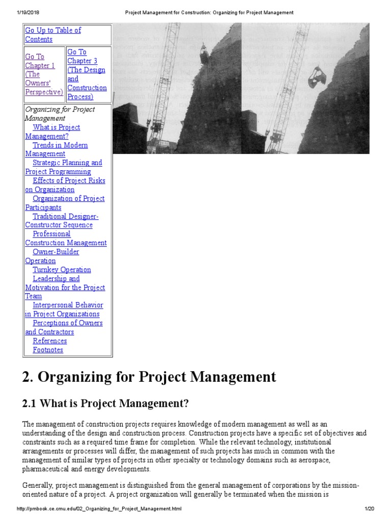 Organizing For Project Management | PDF | Project Management ...