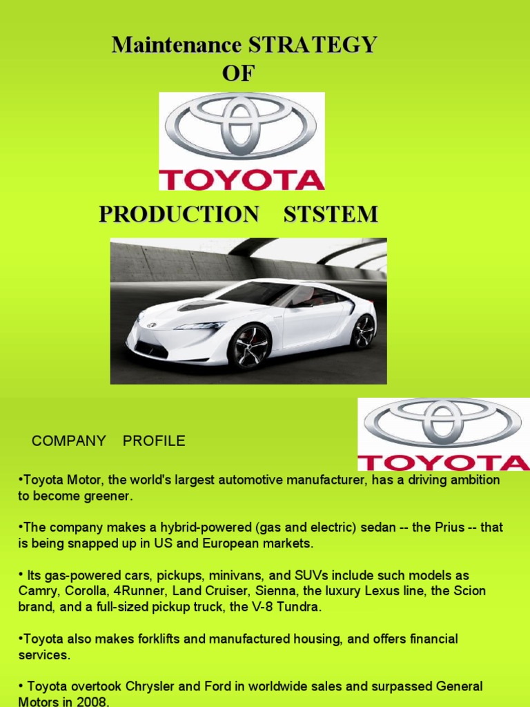 Toyotas TPM | PDF | Toyota | Motor Vehicle