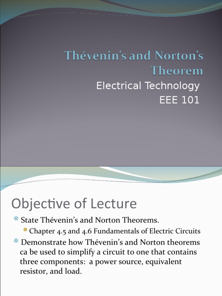 Electrical Technology EEE 101 | PDF | Electrical Network | Physics