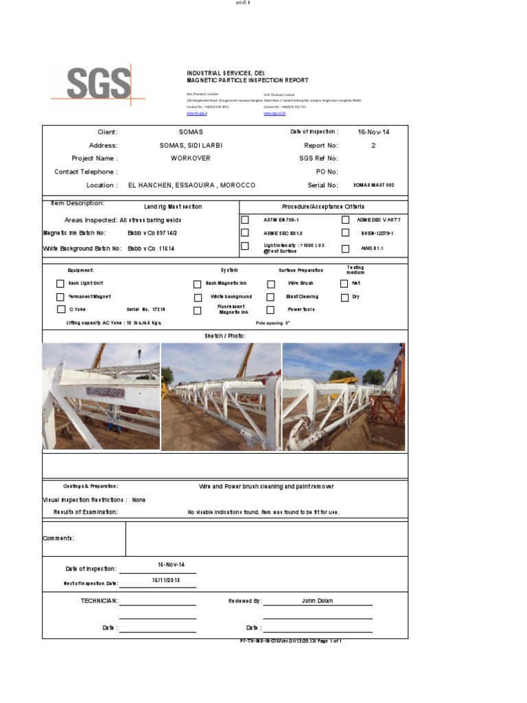 MPI Report 002 Mast 002 R.1 | PDF | Business Process | Mechanical ...