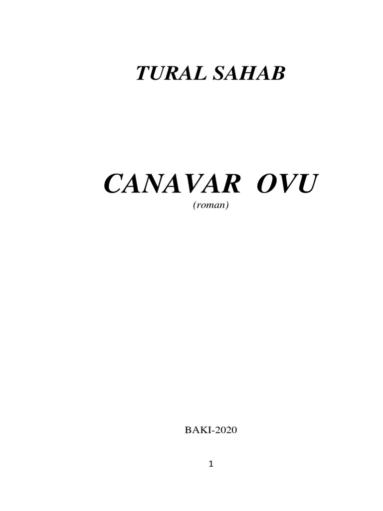 Tural Sahab Canavar Ovu Romani | PDF