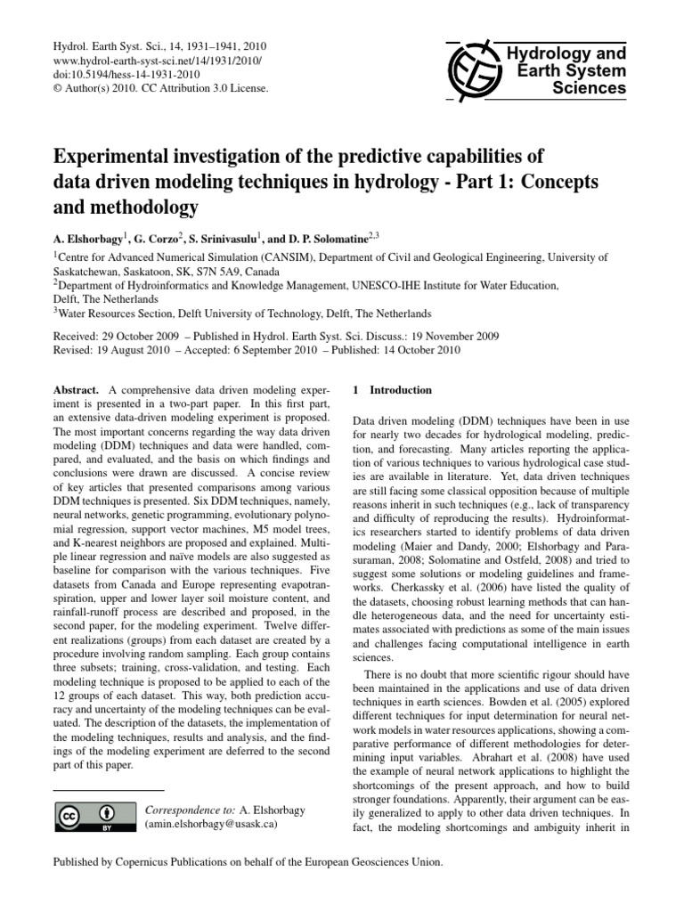 Hess 14 1931 2010 PDF | PDF | Artificial Neural Network | Cross Validation (Statistics)