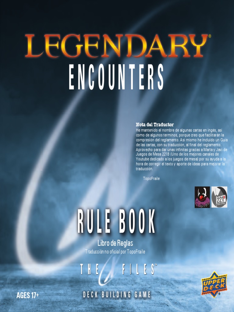 Legendary Encounters X-Files - Reglamento 2.0 PDF | PDF | Los archivos ...