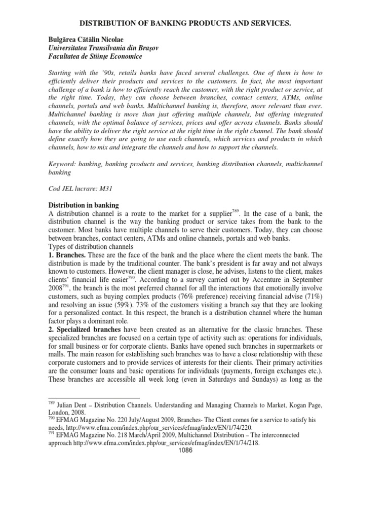 Banking distribution channels overview | PDF | Automated Teller Machine ...