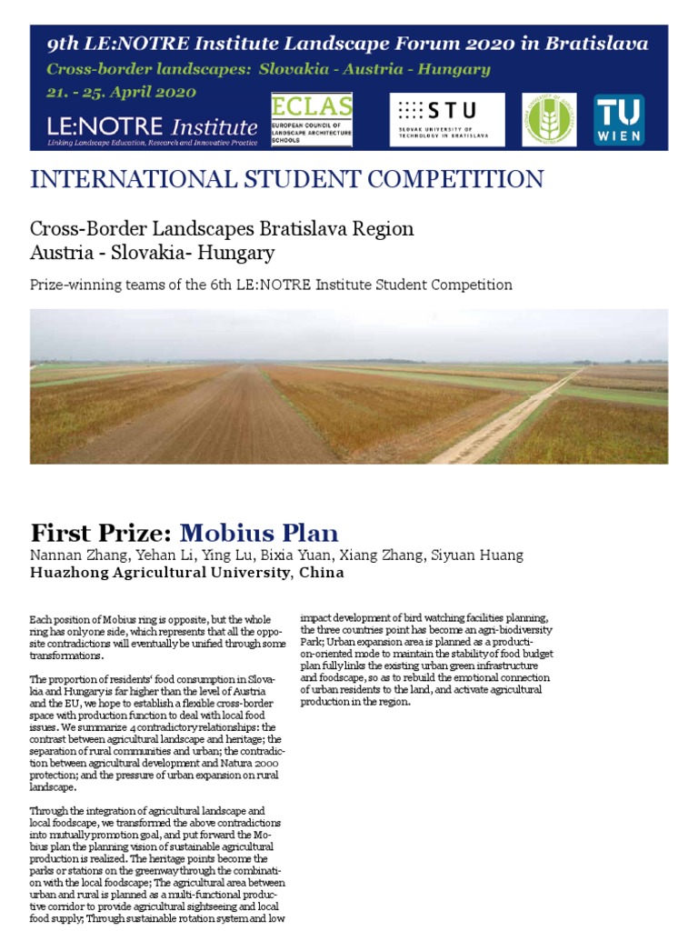 Bixia Yuan's Award-Winning Mobius Plan | PDF | Slovakia | Sustainability