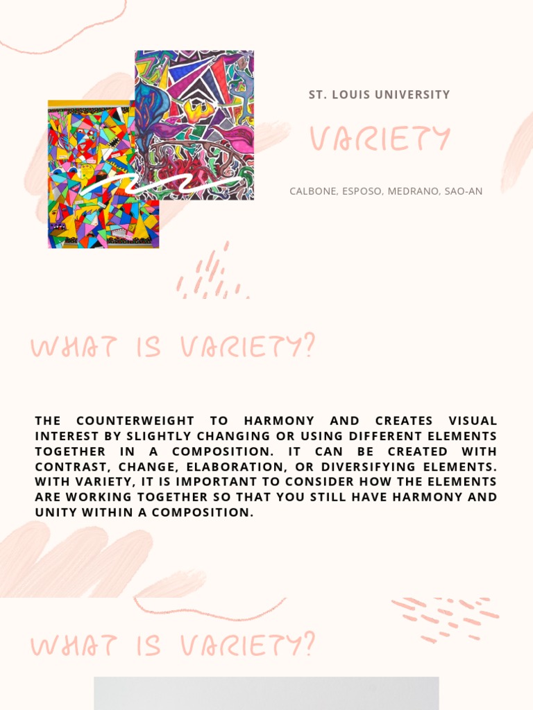 Understanding Variety in Art Principles | PDF | Composition (Visual ...