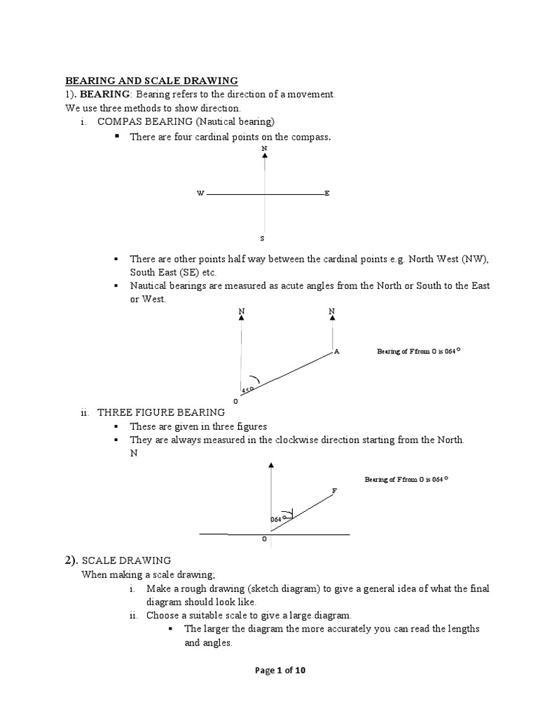 BEARINGS | PDF | Sine | Trigonometric Functions