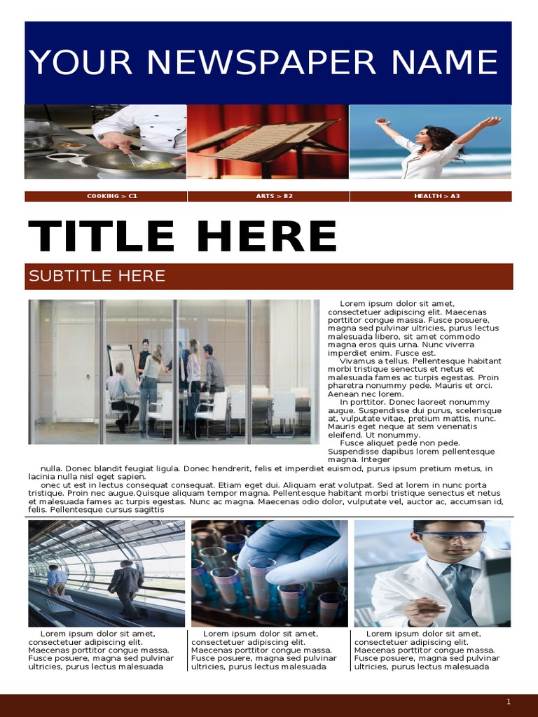 Your Newspaper Name Overview | PDF