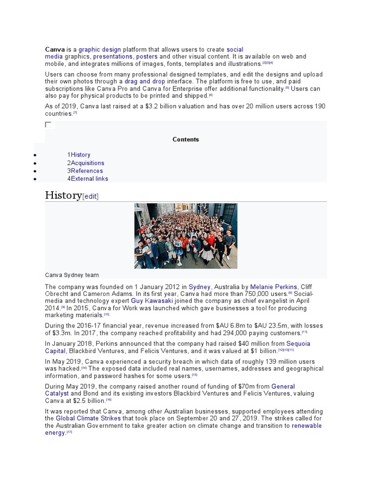 History: Canva Is A | PDF | Cyberspace | World Wide Web