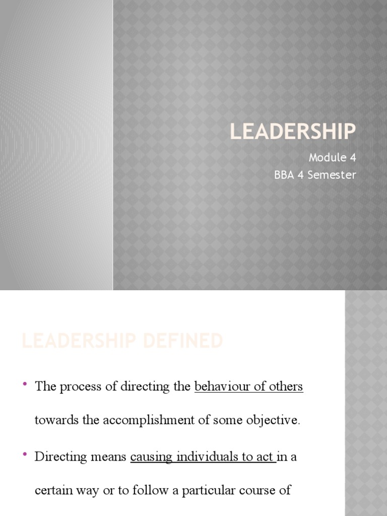 Leadership Styles and Approaches | PDF | Influence (Social And ...