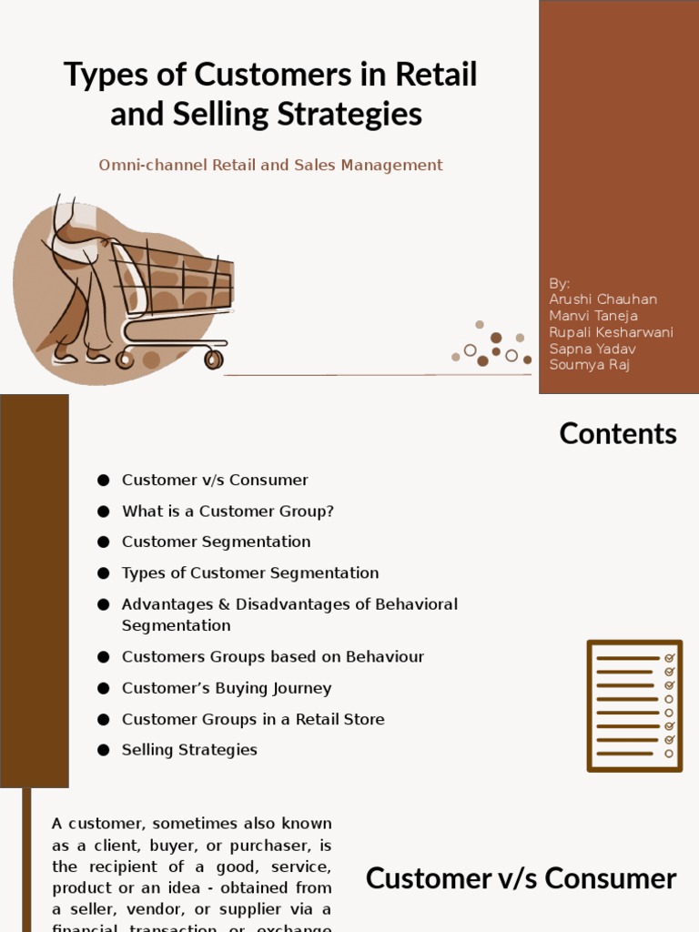 Types of Customers in Retail and Selling Strategies | PDF | Market ...
