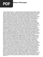 Bertrand Russell's Western Philosophy | PDF