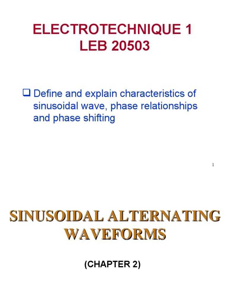 Lecture-Single Phase System 1 | PDF | Phase (Waves) | Root Mean Square