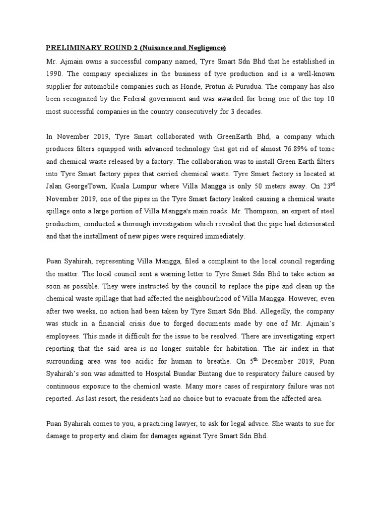 Preliminary Round 2 Moot Problem | PDF | Violence