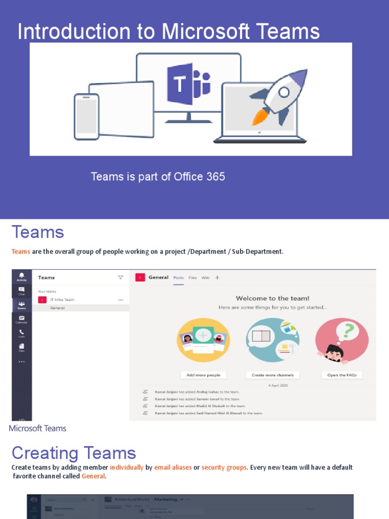 Introduction To Microsoft Teams | PDF