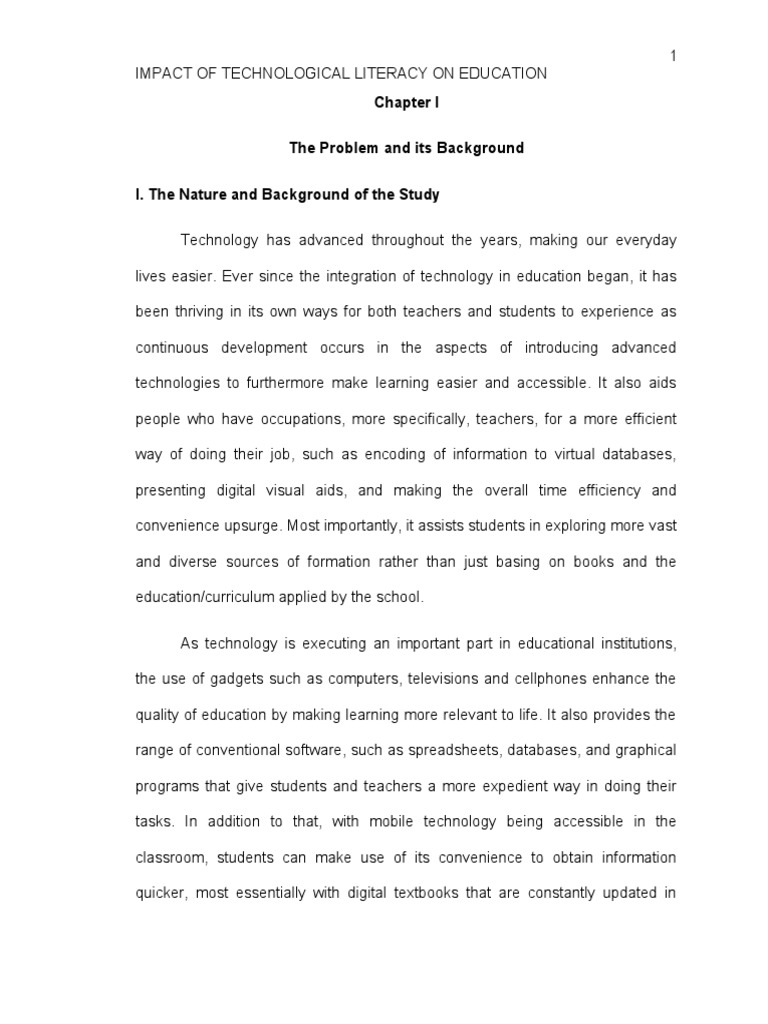 Effects of Computer Literacy On Students | PDF | Educational Technology ...