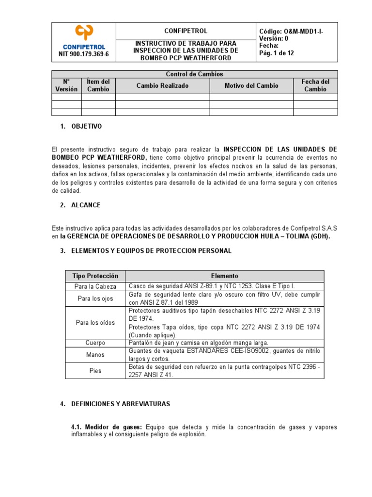 03-Instructivo para Inspeccion de Las Unidades de Bombeo PCP ...